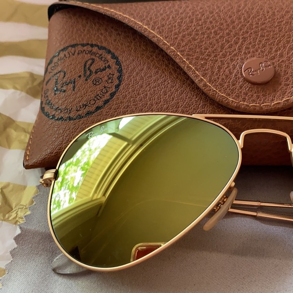 Ray-Ban | Accessories | Rayban The Icons Gold Frames Lenses Neverused ...